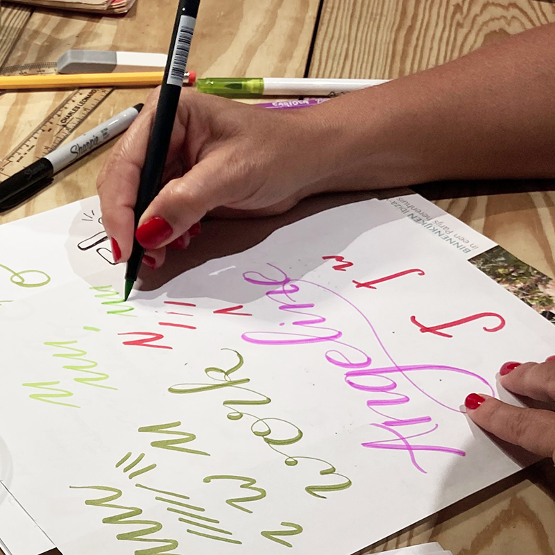 Hand lettering - Peace of Art